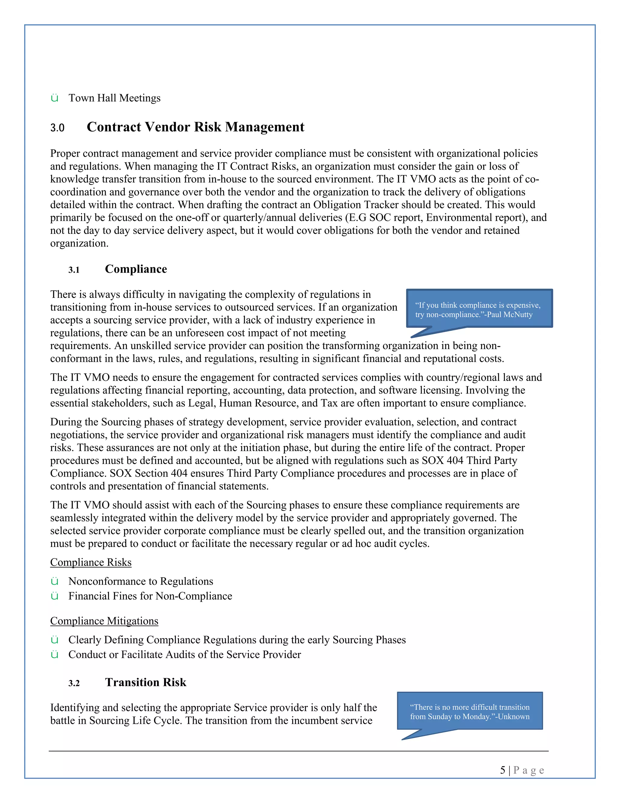Information Technology Vendor Risk Management | PDF