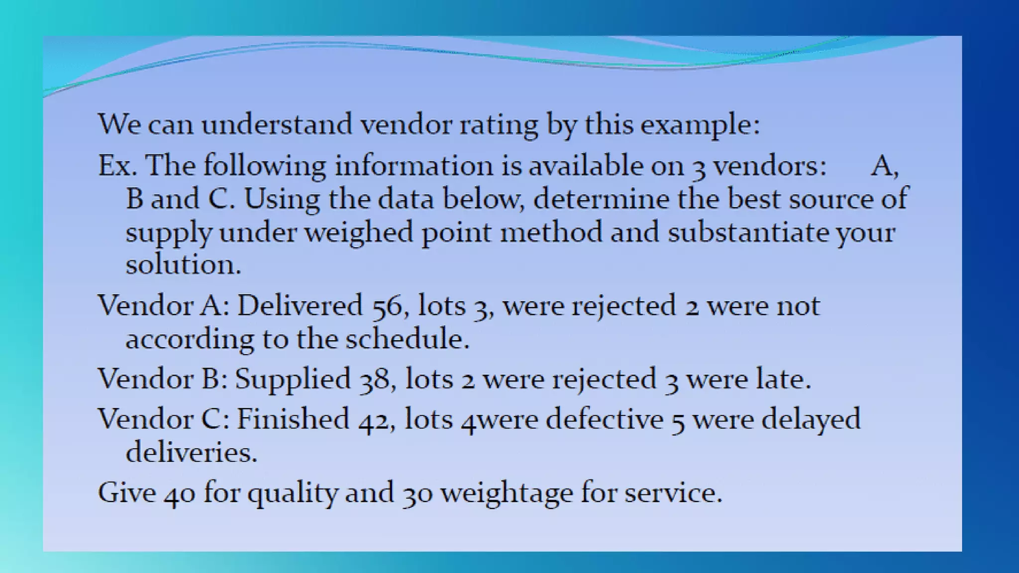 Vendor selection process | PDF