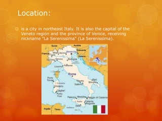 Venecia | PPTX | Europe Travel | Travel Locations