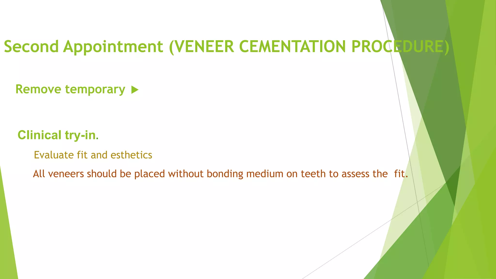 the Veneer step by step | PPTX