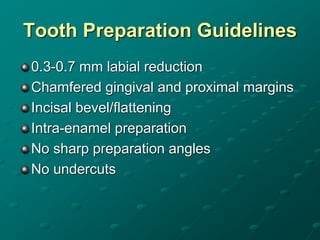 veneers.ppt | Dental Health | Diseases and Conditions