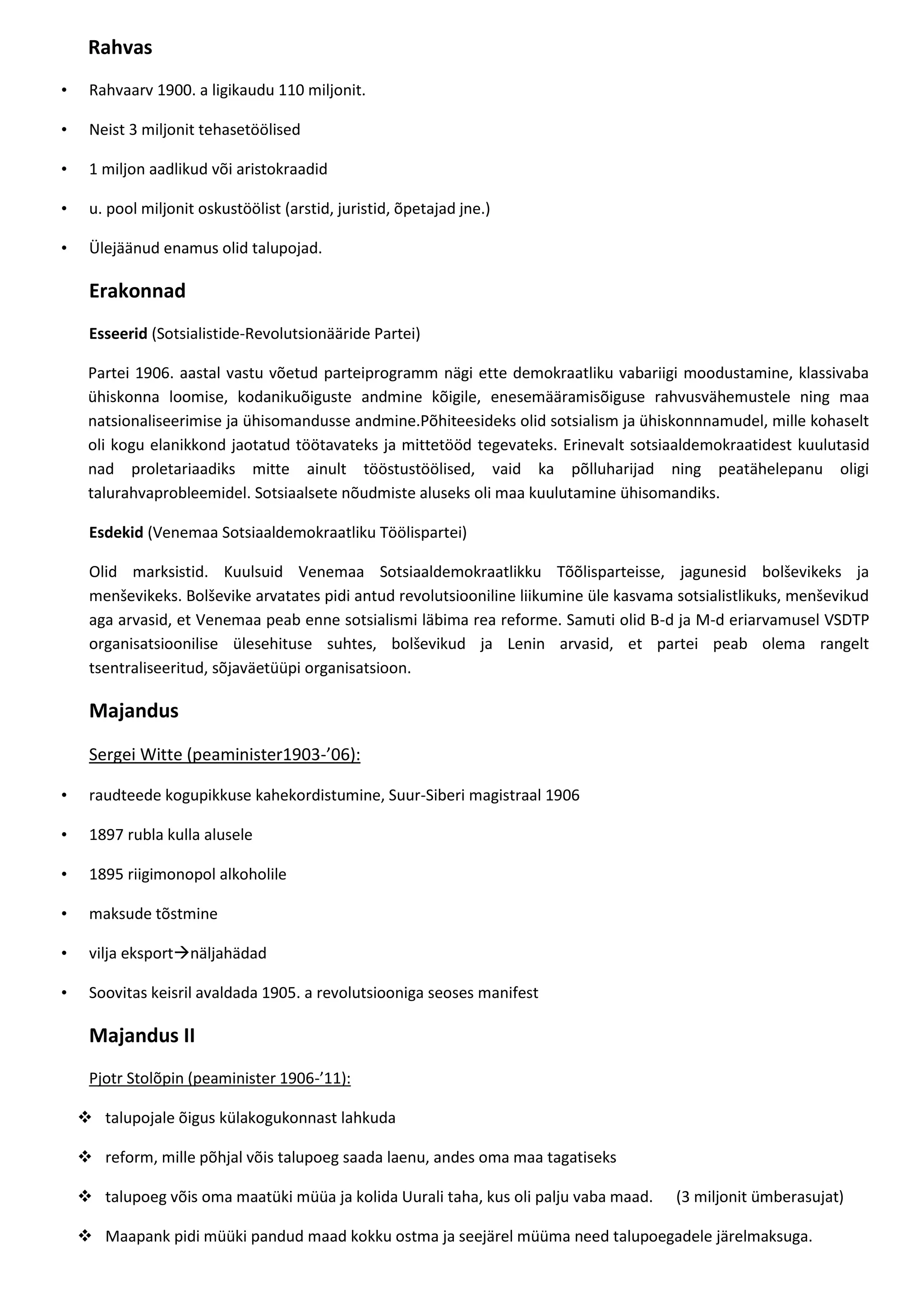 Venemaa enne esimest maailmasõda | PDF