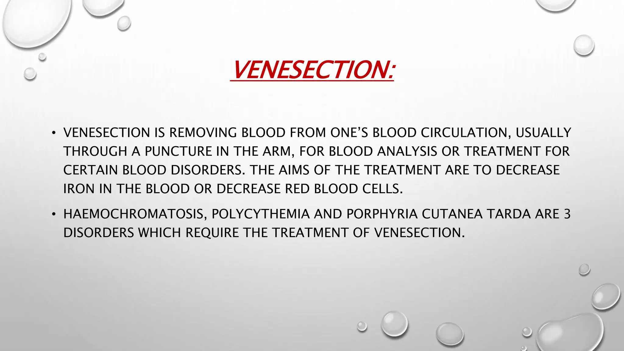 Venesection | PPTX