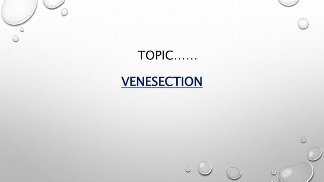 Venesection | PPT