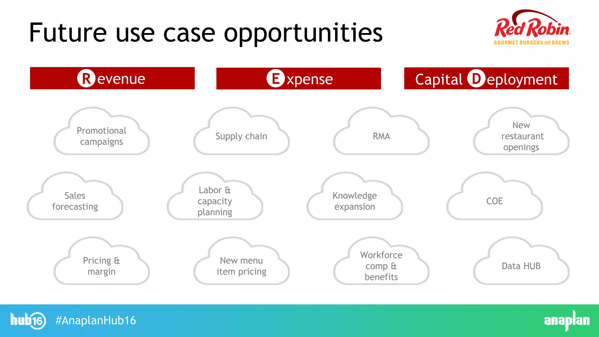 Developing an Anaplan roadmap beyond P&L planning: Red Robin’s Anaplan ...