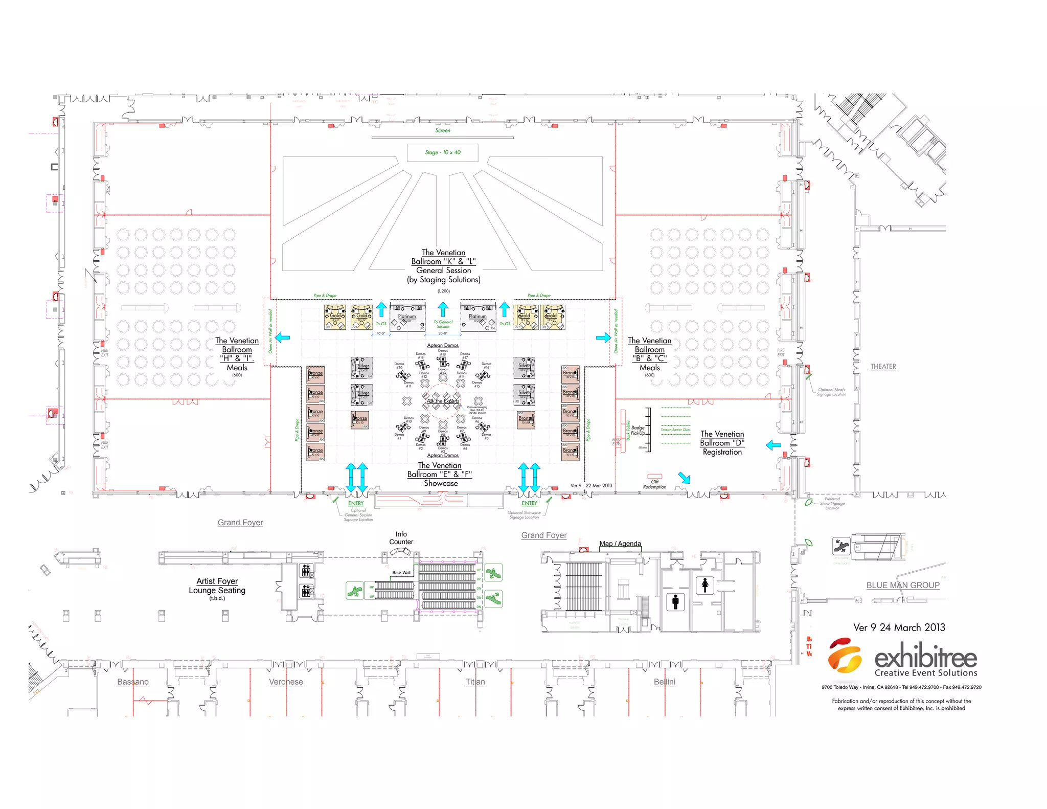 Venetian ballroom layout | PPT