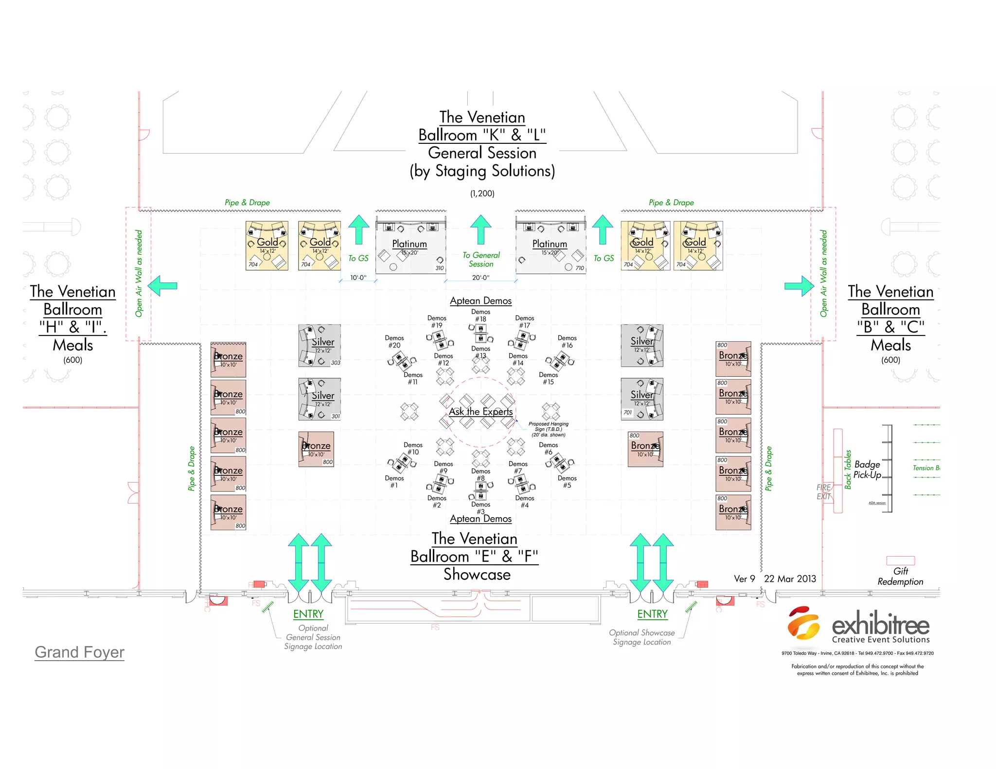 Venetian ballroom layout | PPT