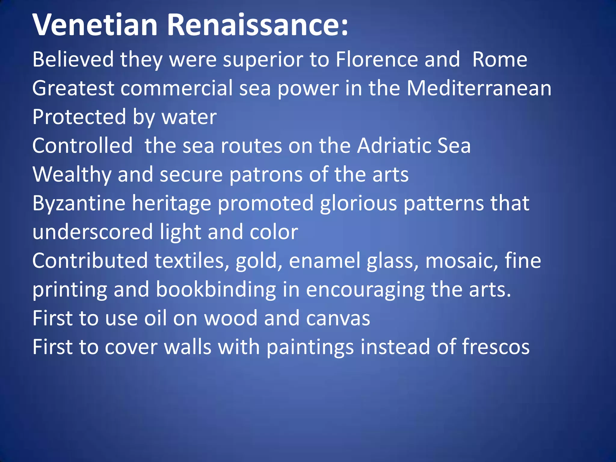 Venetian, Mannerism and the Counter Reformation ppt | PPTX