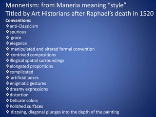 Venetian, Mannerism and the Counter Reformation ppt | PPTX