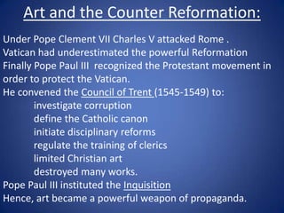 Venetian, Mannerism and the Counter Reformation ppt | PPT