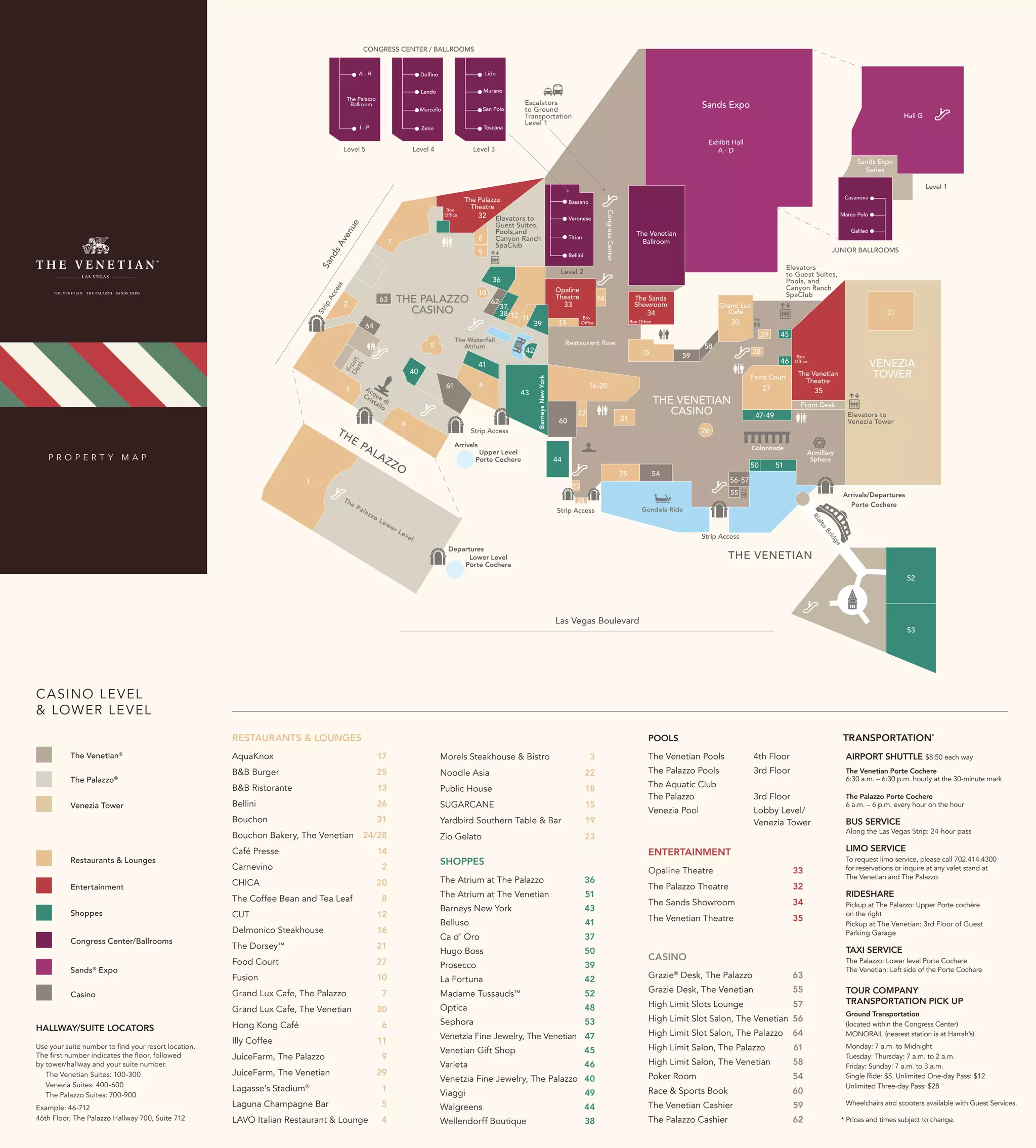 Venetian Map: Delfino Room | PDF