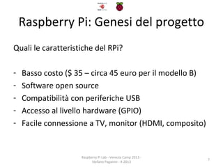 Venezia Camp 2013 Raspberry Pi Lab | PPT
