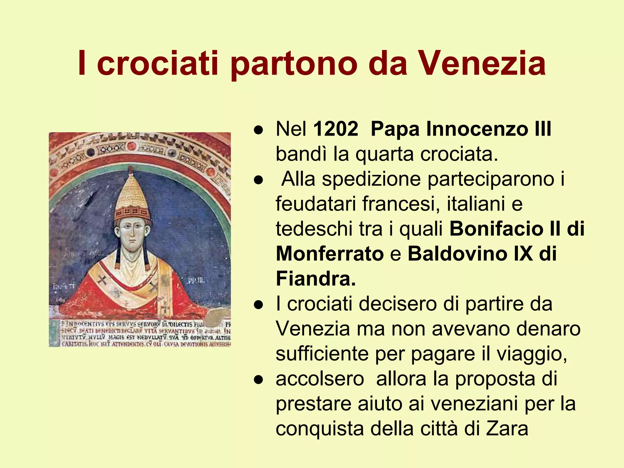 Venezia e la IV crociata | PPTX