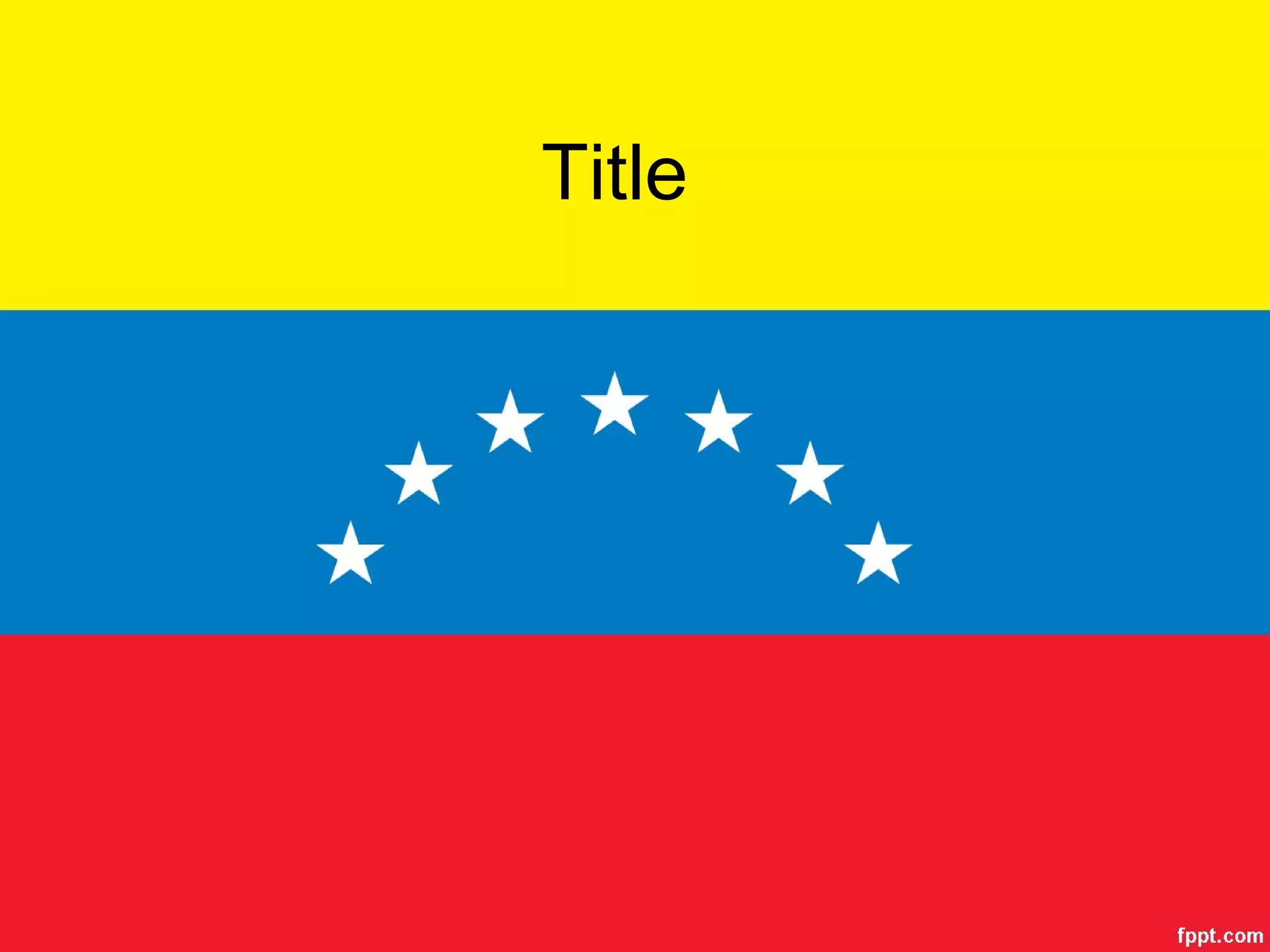 Venezuela Flag Powerpoint Template | PPT