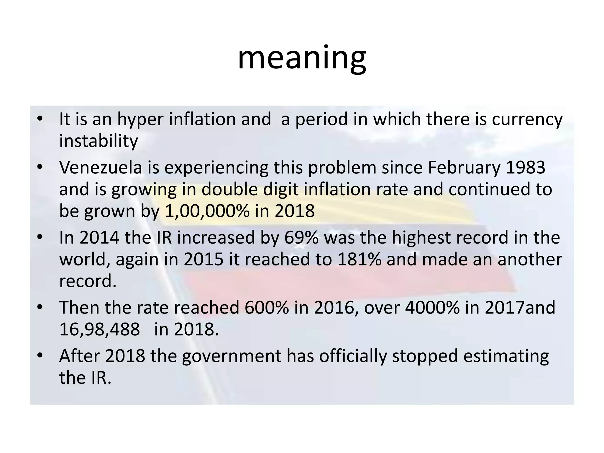 Venezuela inflation | PPTX