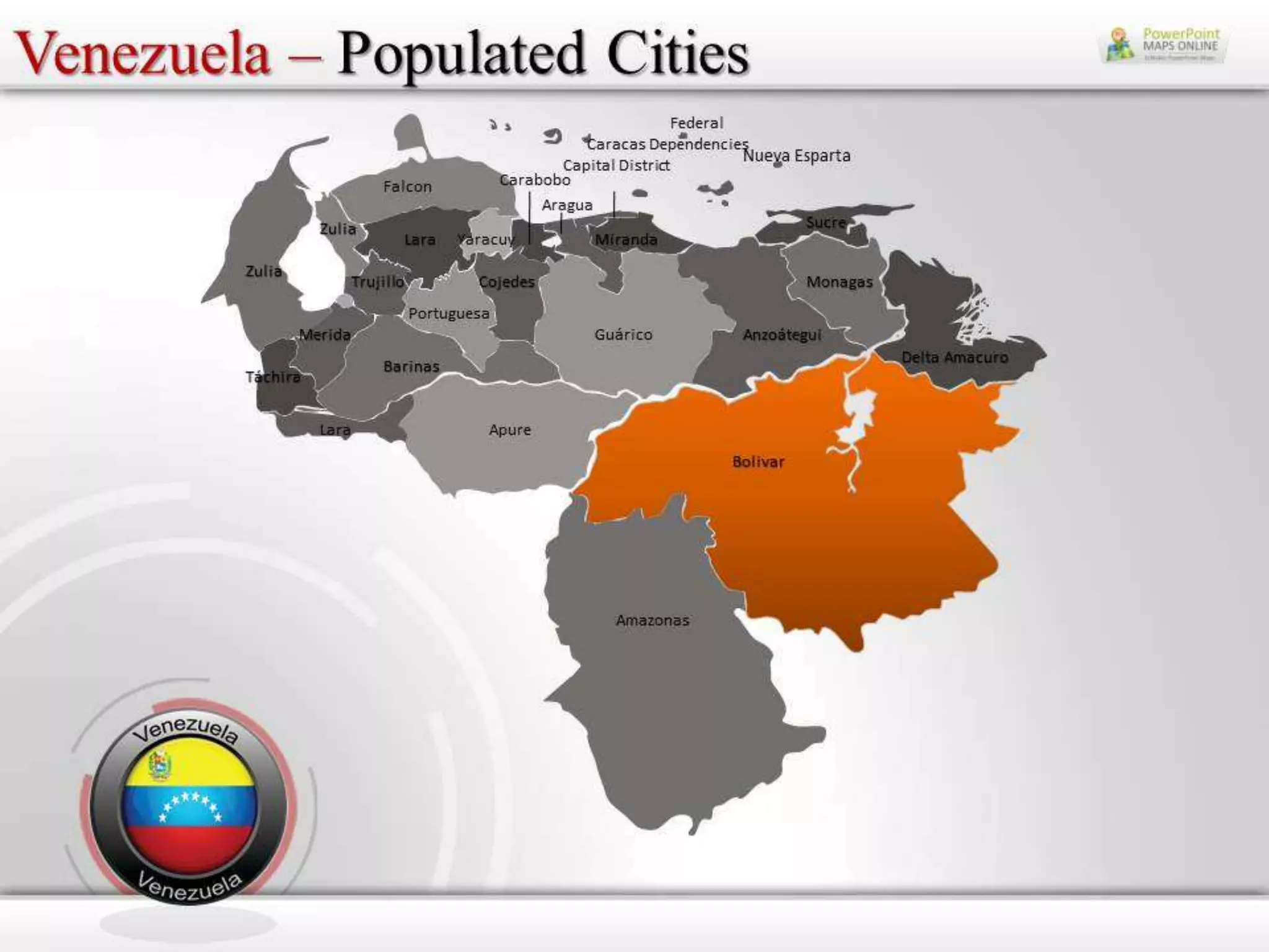 PowerPoint Templates On Venezuela | PPT