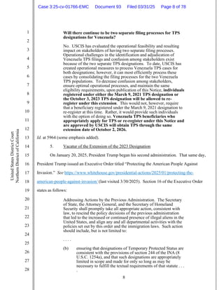 Venezuela TPS (Documento judicial) - NTN24 | PDF