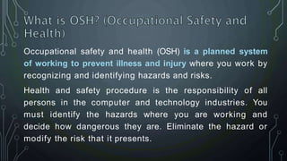 Occupational Health Safety Standards | PPTX