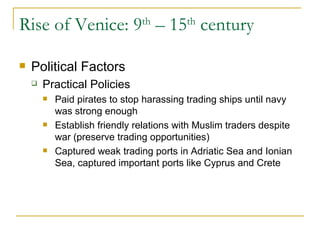 The rise and fall of Venice | PPT