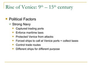 The rise and fall of Venice | PPT
