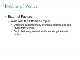 The rise and fall of Venice | PPT