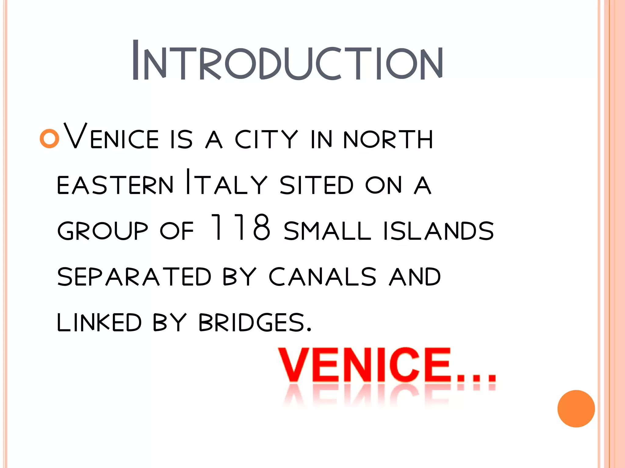 Venice's Reputation during the Elizabethan Period | PPTX