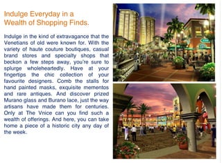 THE VENICE in Mc Kinley Hill Taguig By Megaworld | PDF