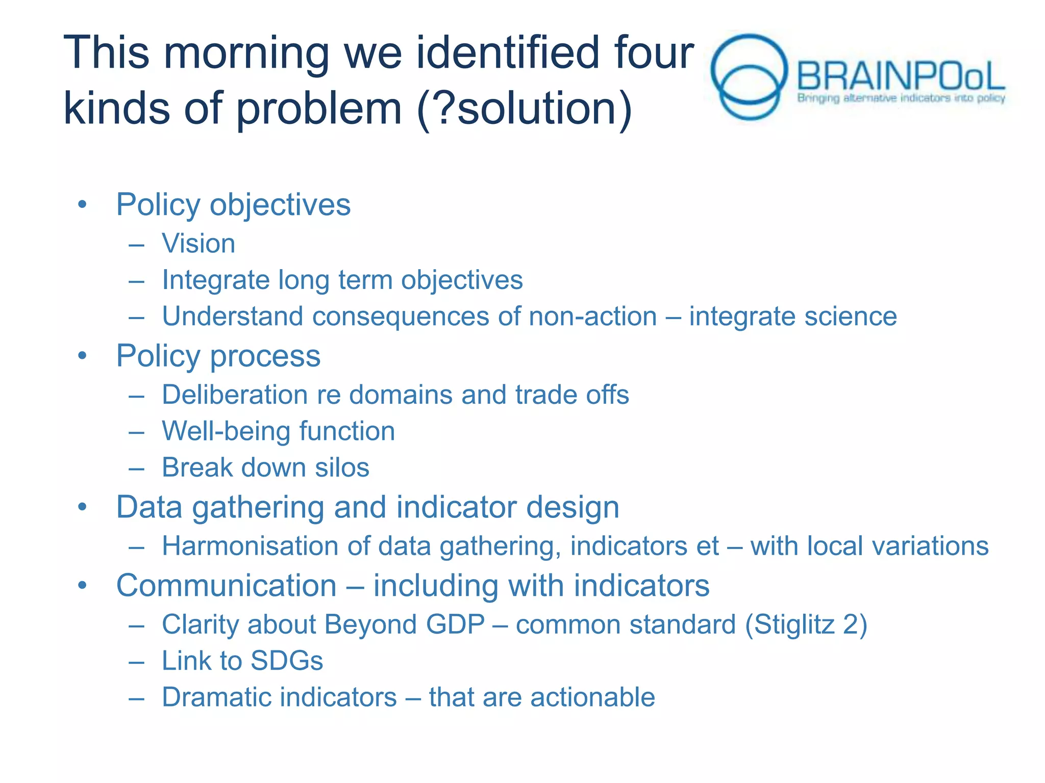 How to move Beyond-GDP? An action plan | PPTX