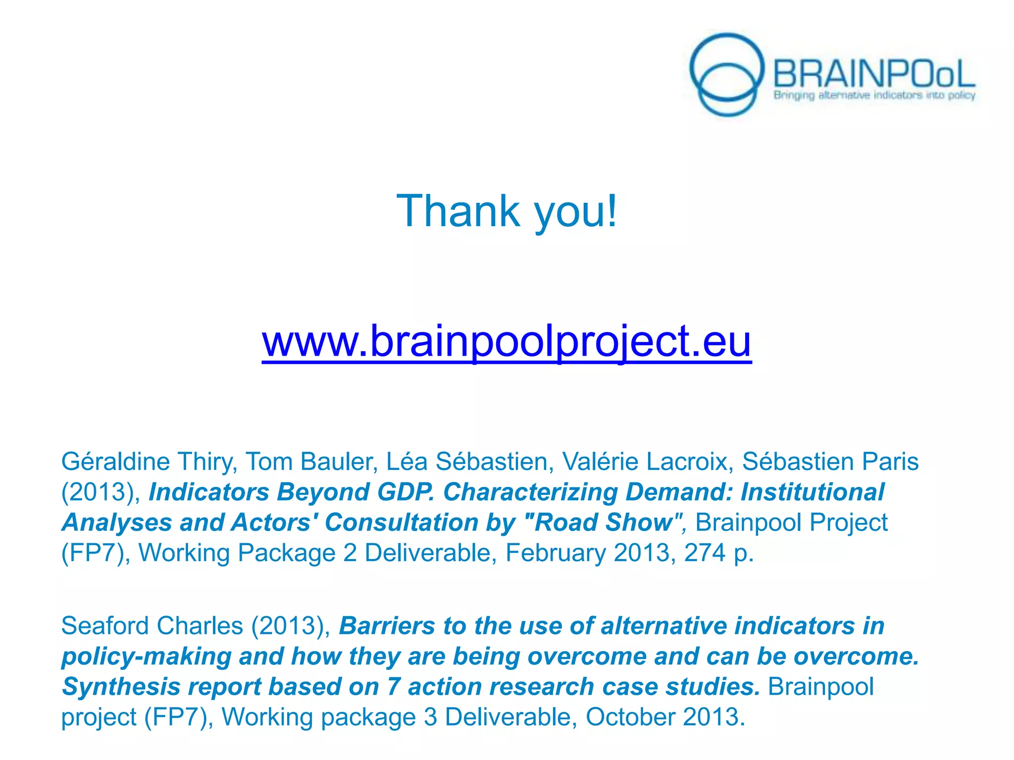 How to move Beyond-GDP? An action plan | PPTX