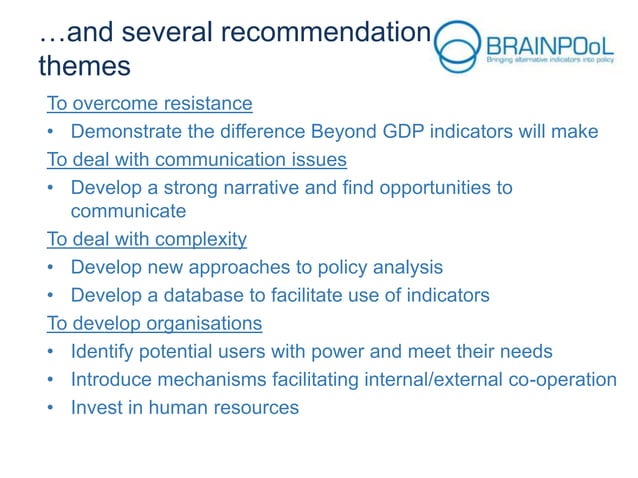 How to move Beyond-GDP? An action plan | PPTX