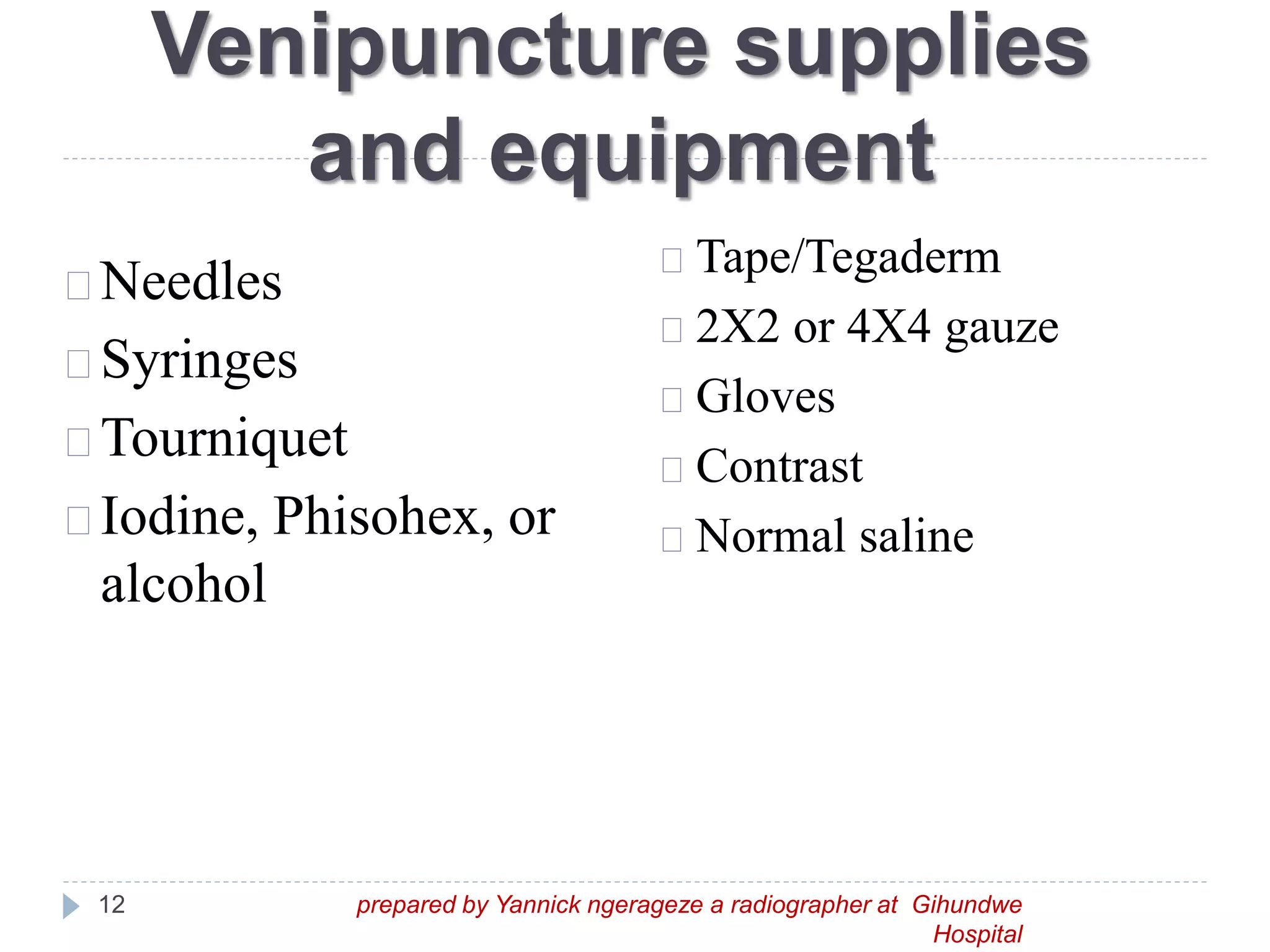 Venipuncture | PPSX