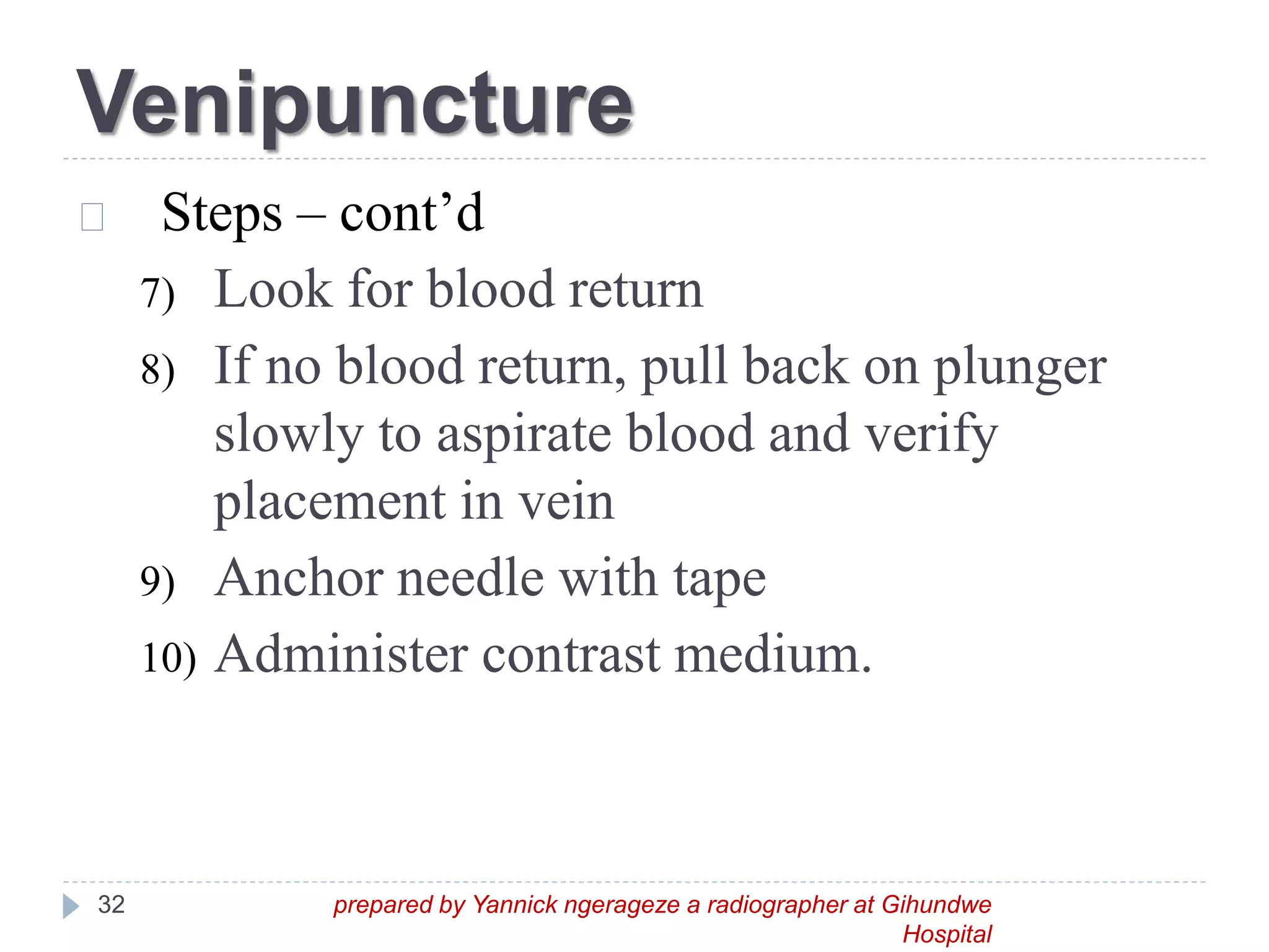 Venipuncture | PPSX