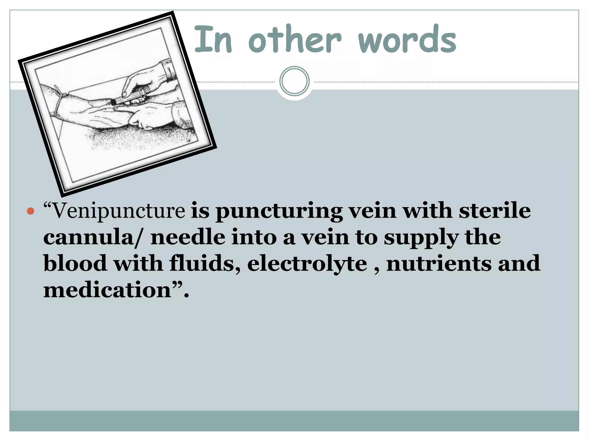 Venipuncture ppt | PPTX