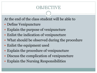 Venipuncture ppt | PPTX