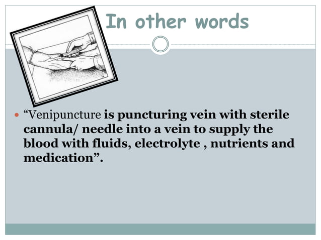 Venipuncture ppt | PPTX | First Aid | Injuries