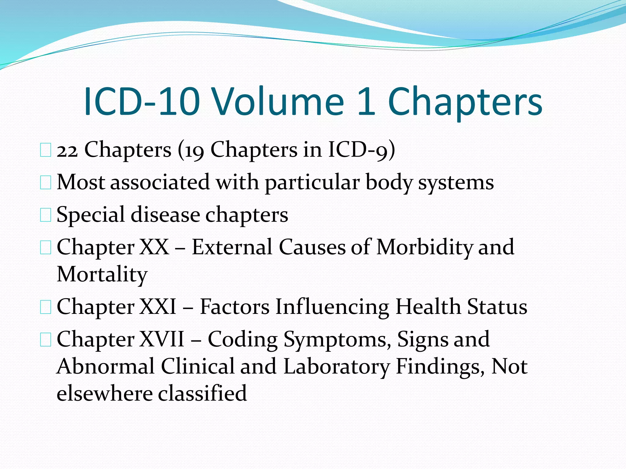 ICD-10-CM - An Introduction | PPTX