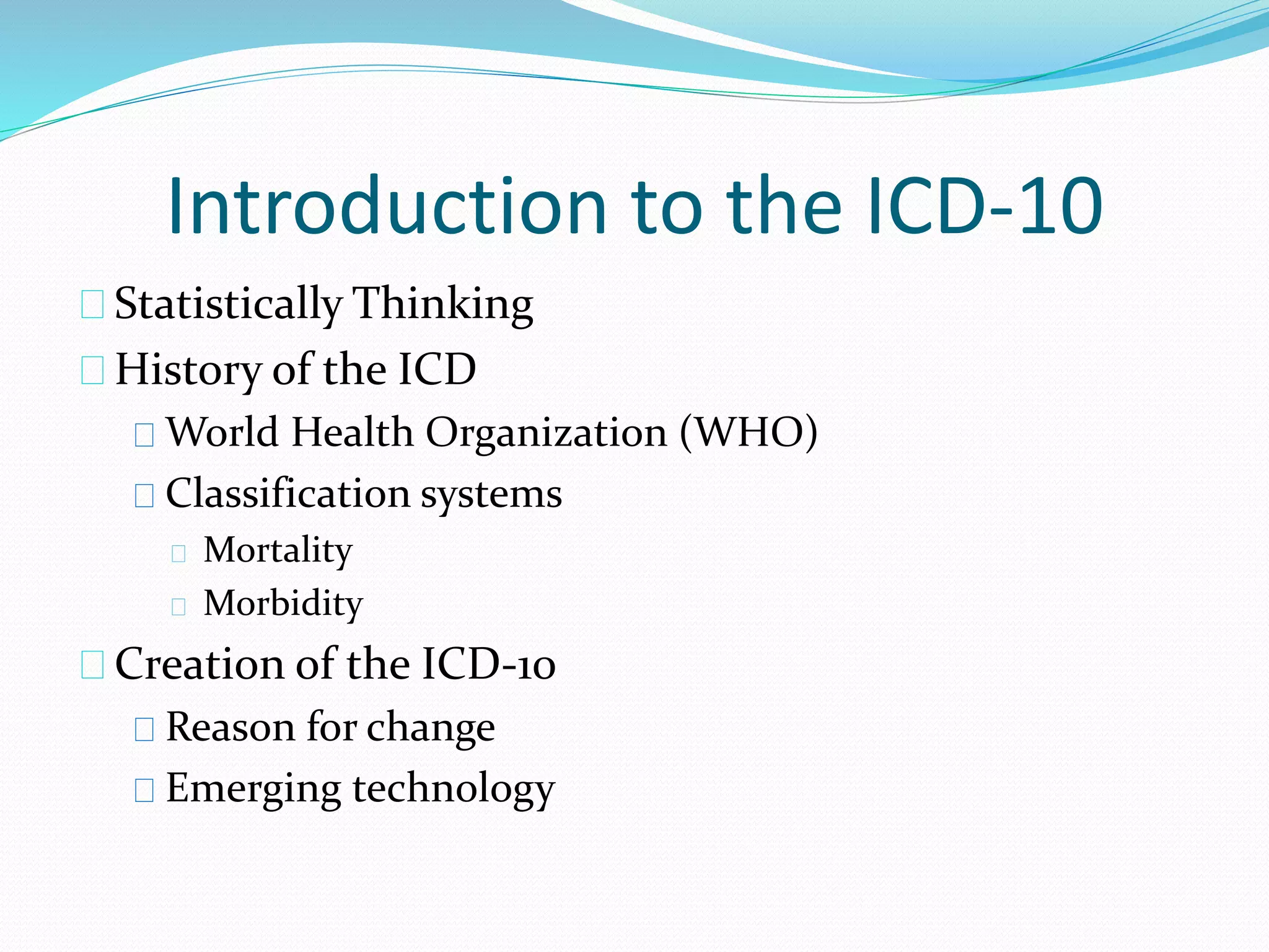 ICD-10-CM - An Introduction | PPTX