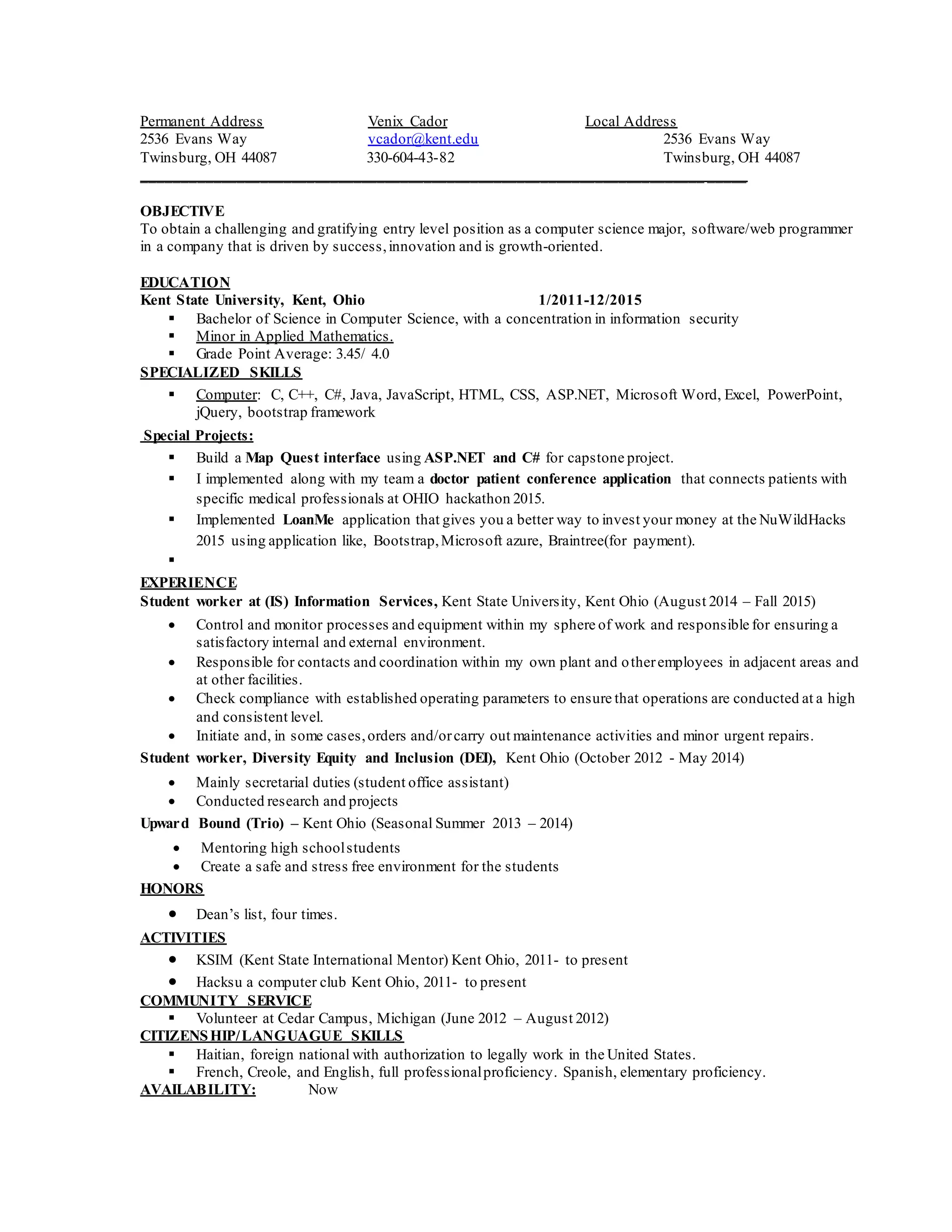 Resume | DOCX