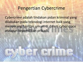 jenis-jenis cybercrime | PPT