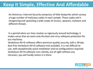Venkasure Antivirus + Internet Security | PPT