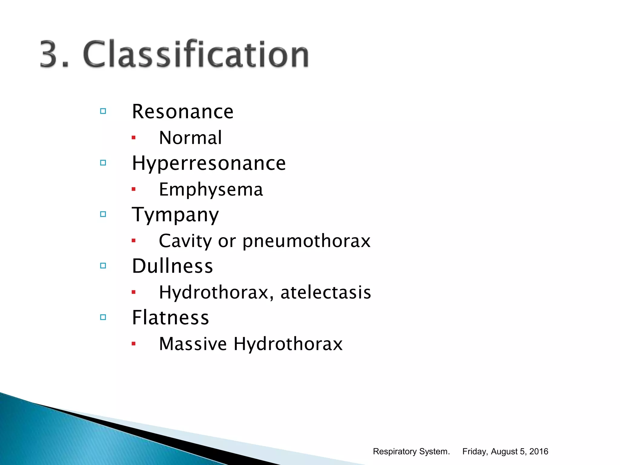 physical examination in RESPIRATORY SYSTEM | PPTX