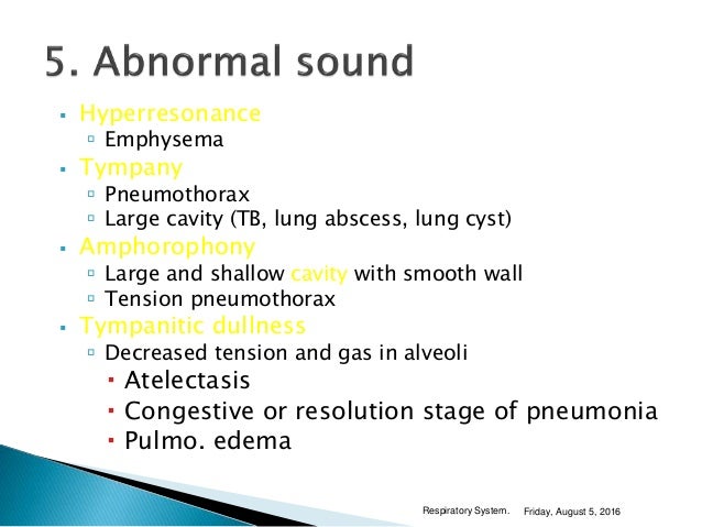 physical examination in RESPIRATORY SYSTEM