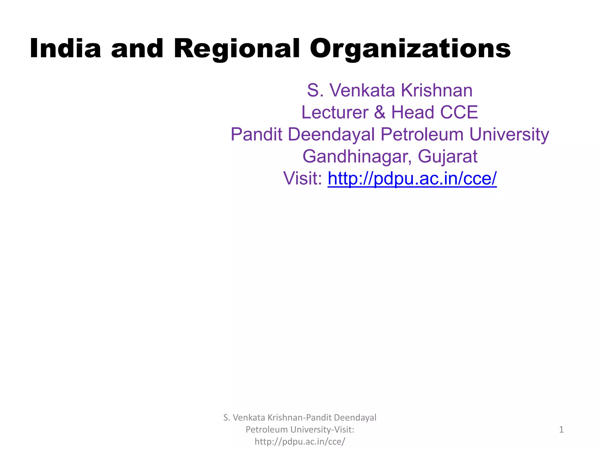 Venkat pdpu-kolkata | PPT