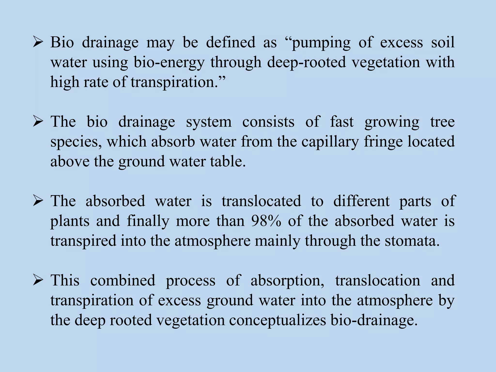 Special Methods of Sub Surface Drainage: Agricultural Draining Engineering | PPTX