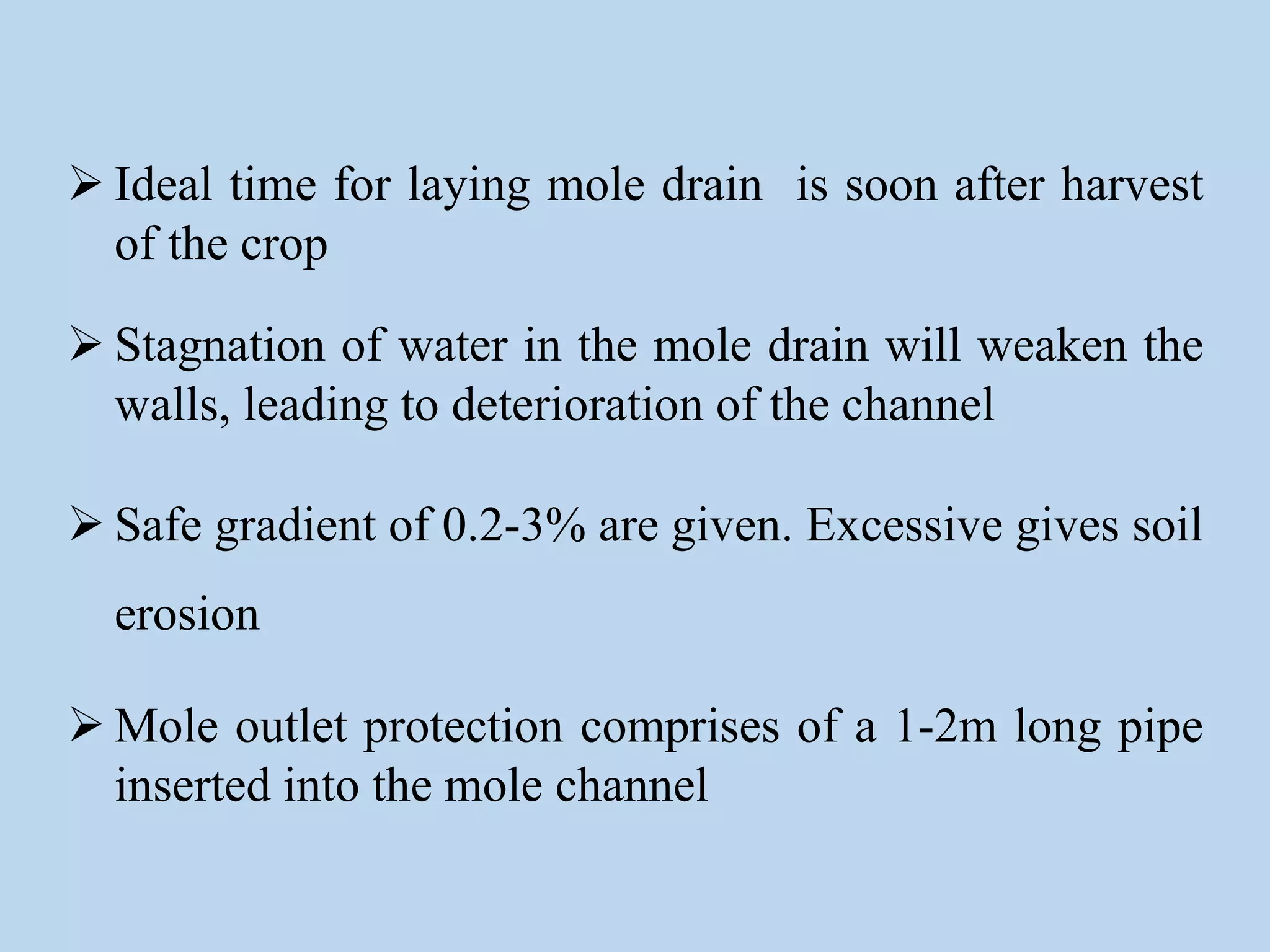 Special Methods of Sub Surface Drainage: Agricultural Draining ...