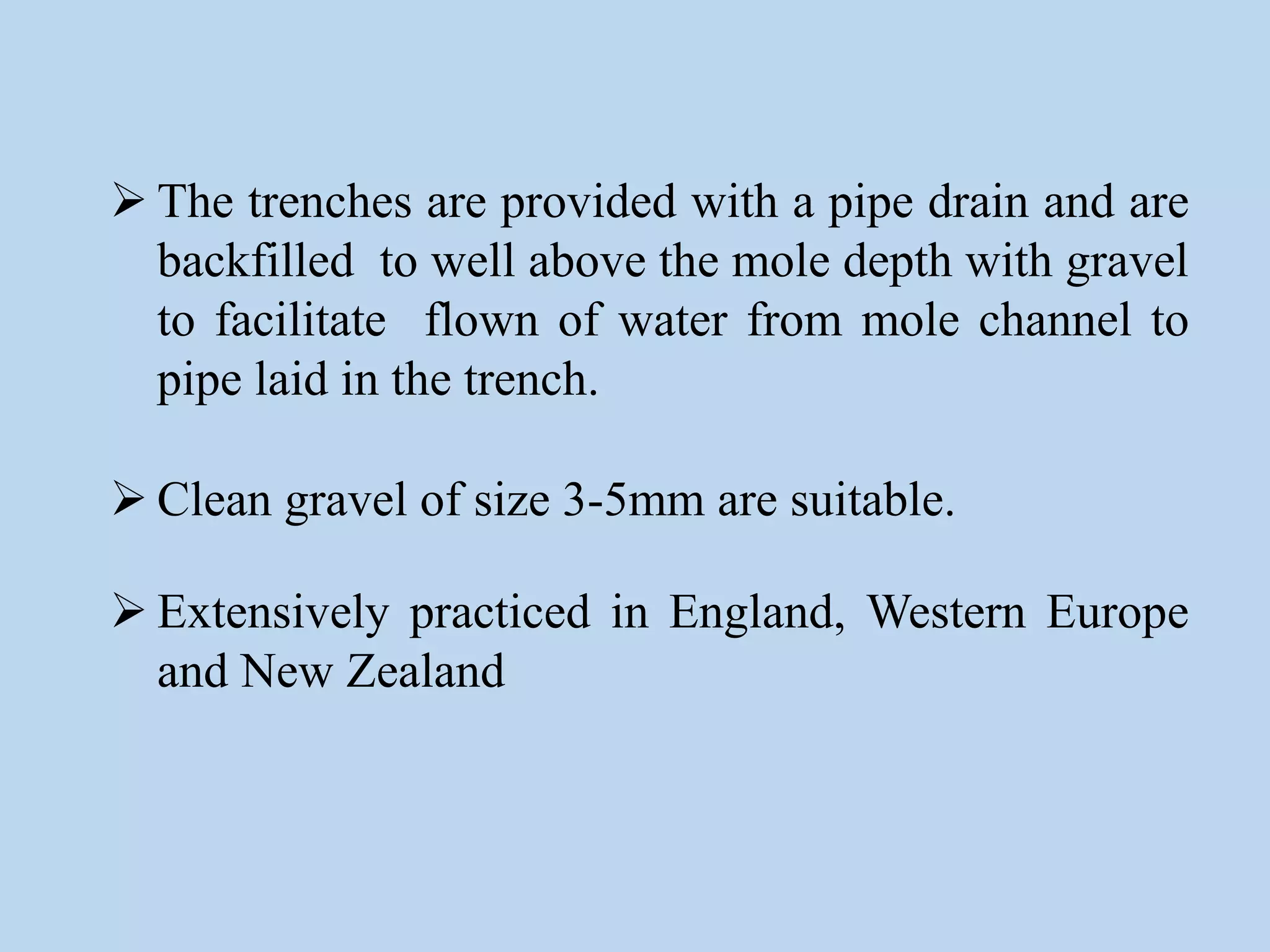 Special Methods of Sub Surface Drainage: Agricultural Draining ...