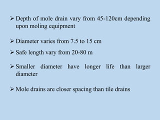 Special Methods of Sub Surface Drainage: Agricultural Draining ...