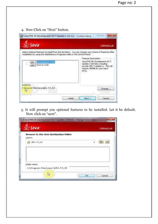 JAVA JDK INSTALLATION PROCEDURE | DOCX
