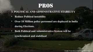 ONE NATION ONE ELECTION (PPT COMPETITION) | PPTX
