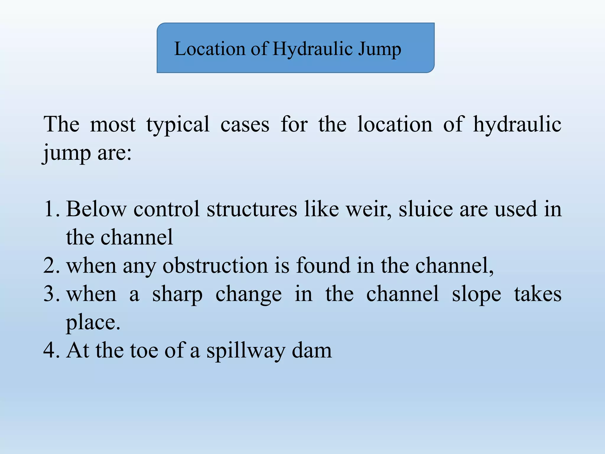 Hydraulic jump | PPTX
